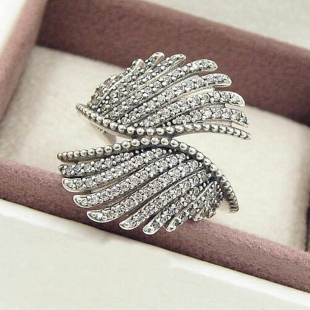 Angel Wings Ring, Antique Wing Look Finger Ring, Unique Birthday Gift ...