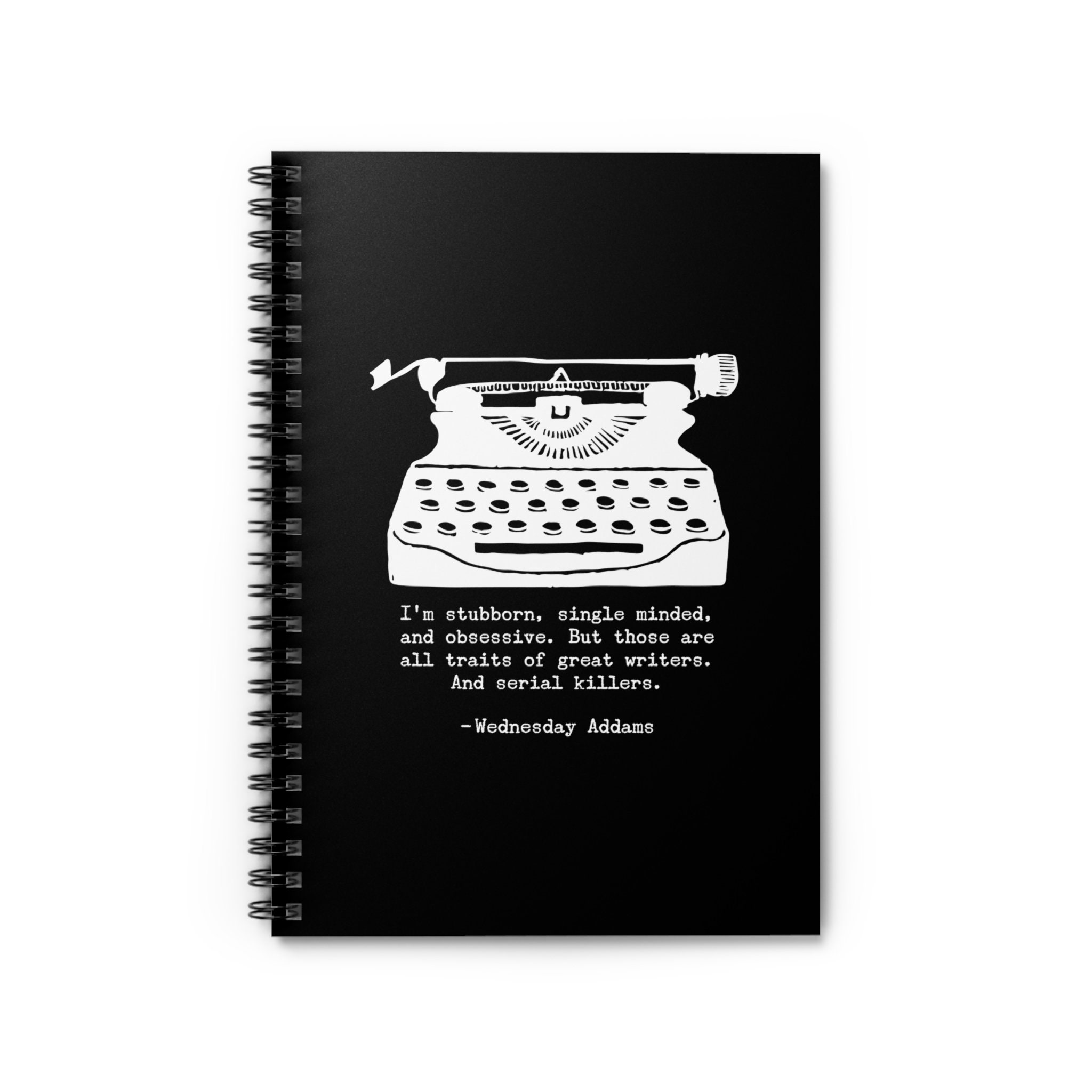 Wednesday Addams Notebook Nevermore Academy Ruled Line - Etsy