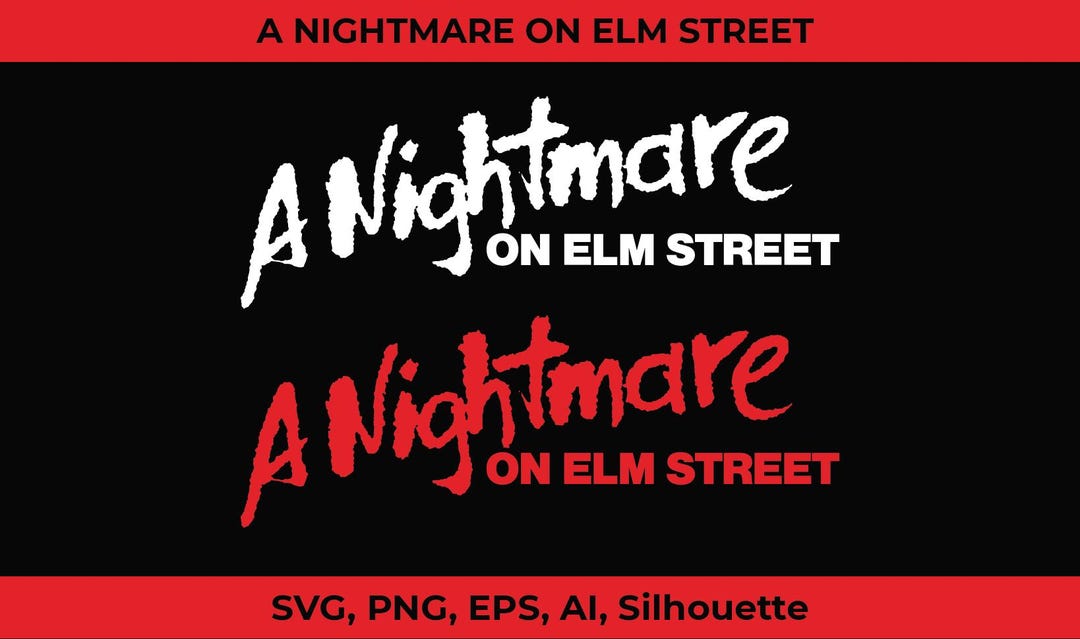 A Nightmare on Elm Street Font SVG Bundle, Halloween Font, Horror ...