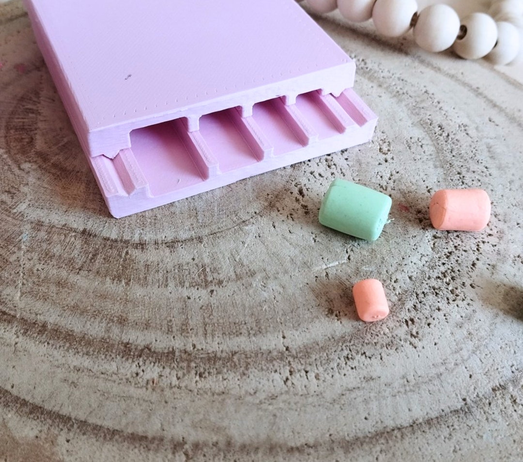 Big Size Cilinder Bead Roller for Polymer Clay, 4 Rows, 25mm Beads ...