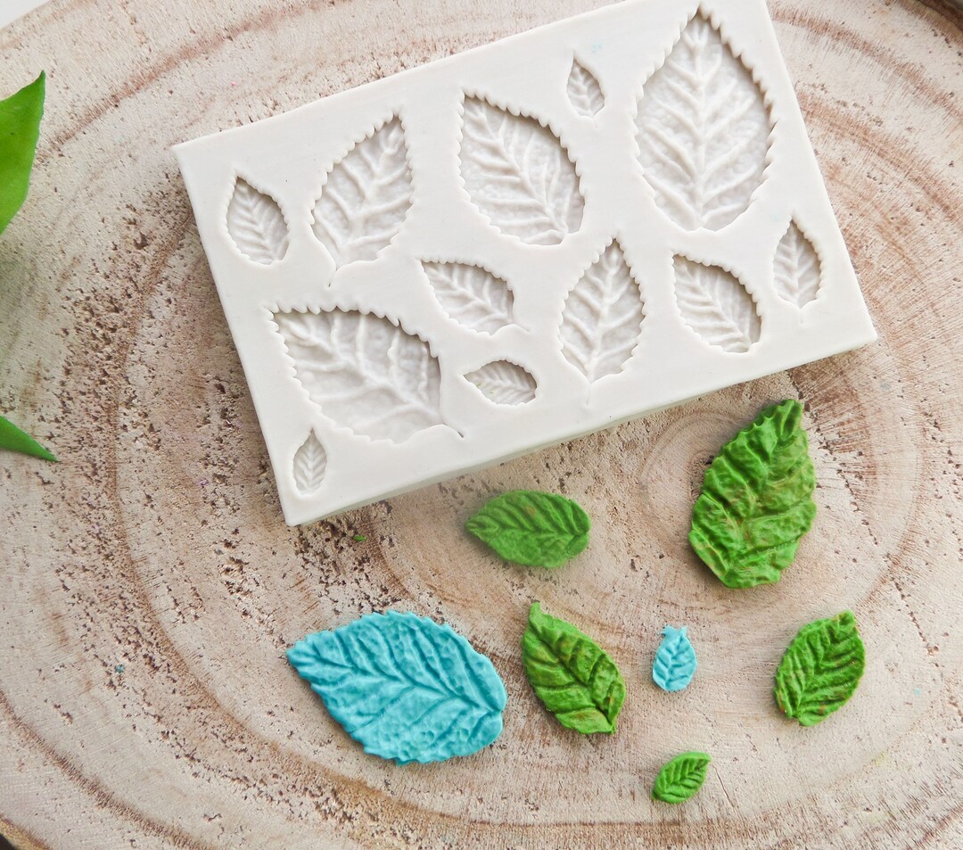 Botanical Tree Leaves Silicone Mold | Perfect for Polymer Clay & Resin ...