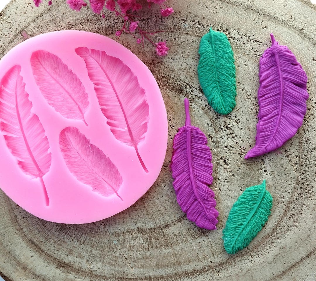 Bird Feather Mold, Polymer Clay Molds, Resin Mold, Clay Tools, Diy ...
