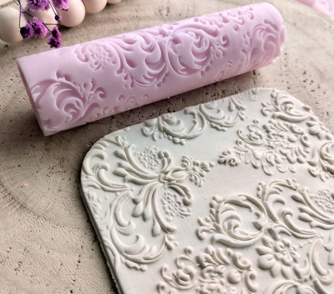 Damask Classic Texture Roller for Polymer Clay, Clay Tools , Diy ...