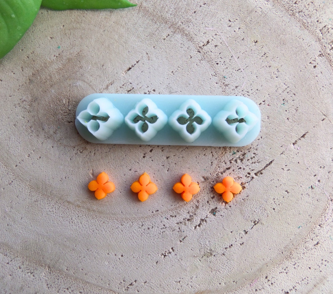 Flower Petals Cutter for Polymer Clay, Set 4 Cutters, Mini Cutters, Diy ...
