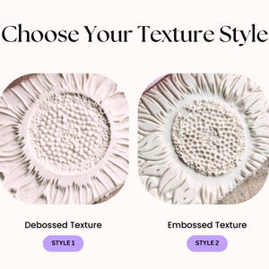 Sunflower Texture Roller for Polymer Clay – Floral Craft Tool for ...