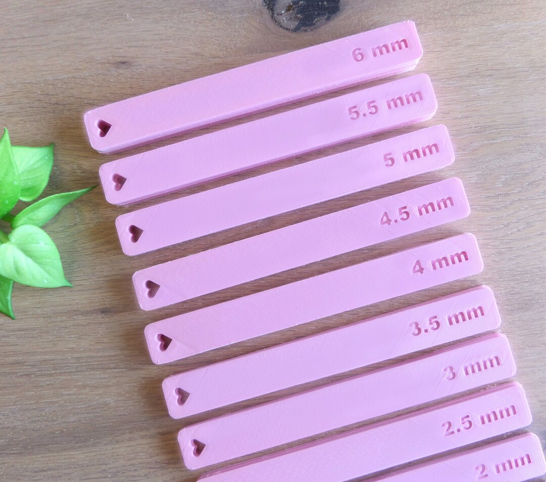 Depth Rolling Guides for Polymer Clay, Stick Guides, Clay Tools , Set ...