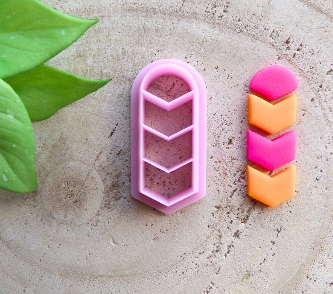 Chevron Cutter for Polymer Clay, Diy Earrings, Clay Tools - Etsy