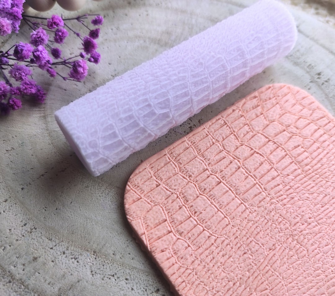 Aligator Leather Texture Roller for Polymer Clay, Clay Tools , Diy ...
