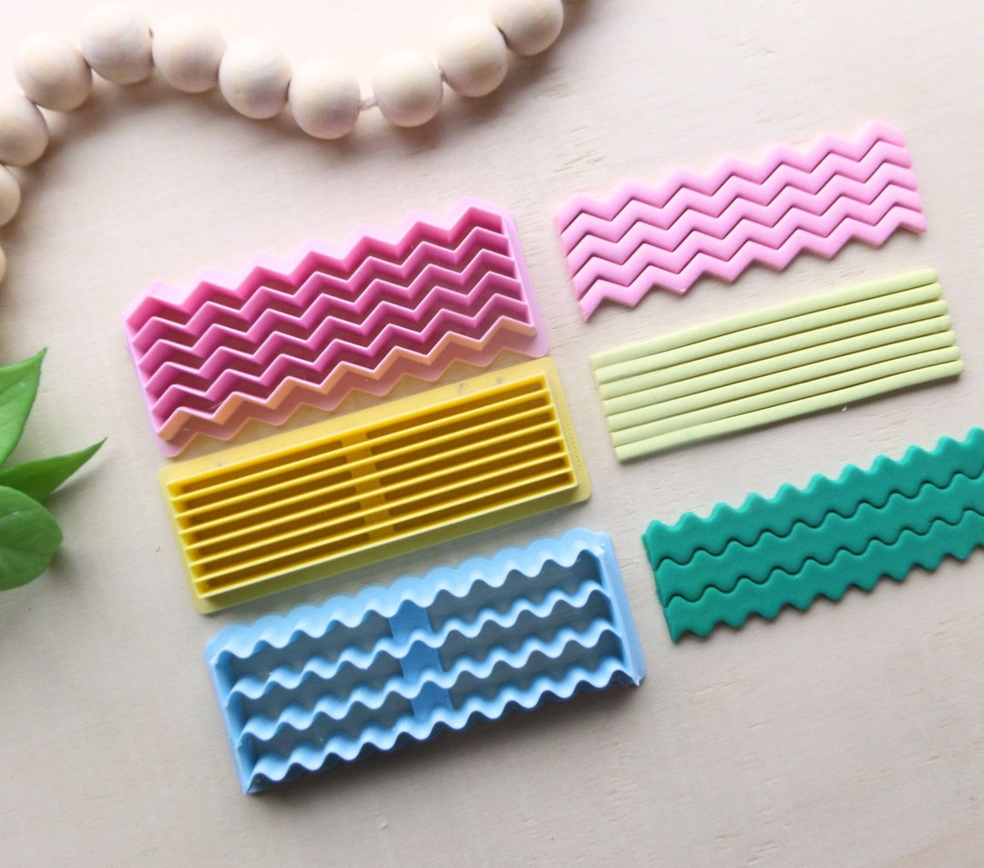 Waves, Stripes, and Zig-zag Cutters for Polymer Clay - 4 Sizes - Etsy
