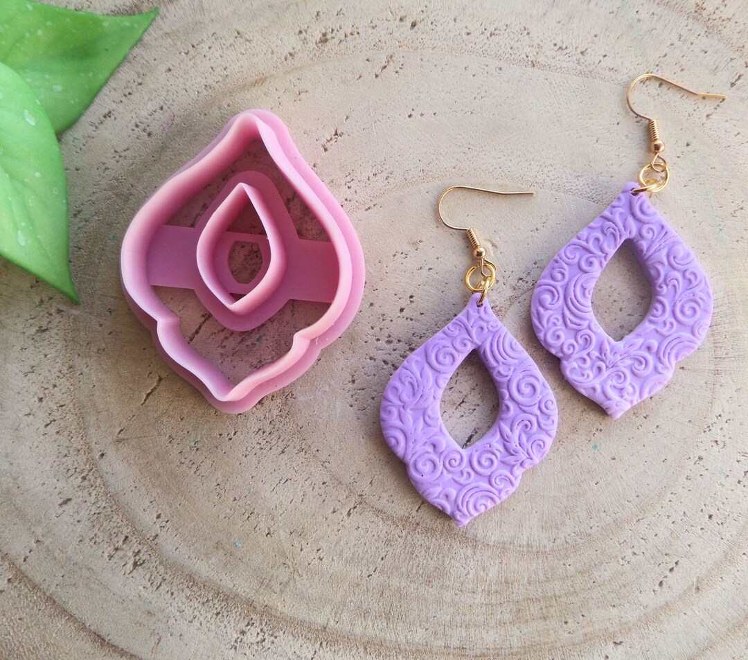 Moroccan Donut Arabic Clay Cutter, Bohemian Ethnic Earrings Motif, Diy ...