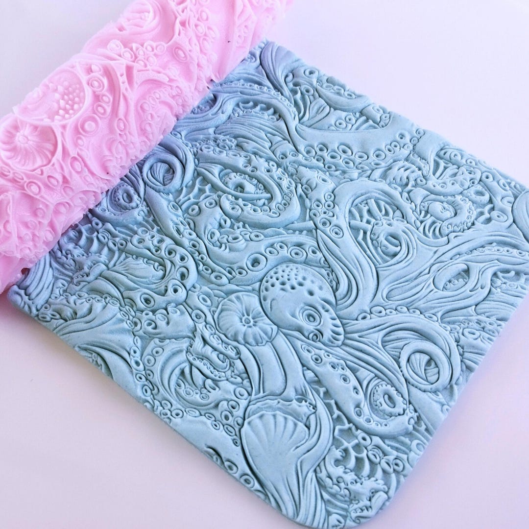 Octopus Tentacle Texture Roller for Polymer Clay | Underwater Sea Life ...