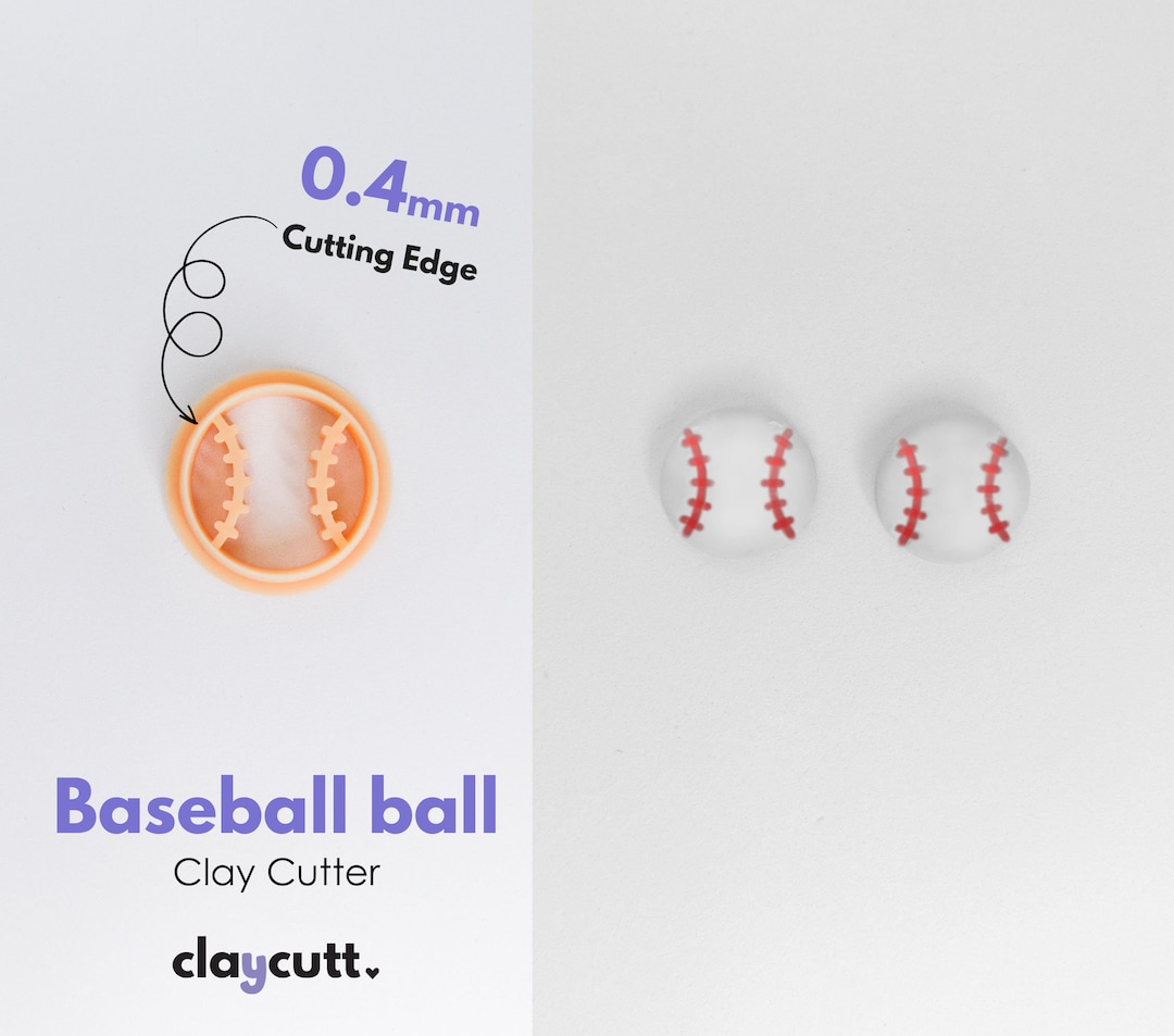 Baseball Ball Polymer Clay Cutters, Diy Earrings, Clay Tools - Etsy