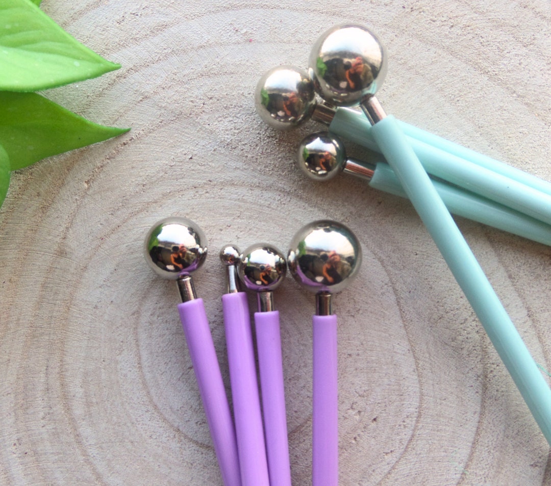 Flower Metal Ball Tools for Modelling Polymer Clay in Stainless Steel ...