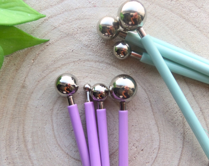 Flower Metal Ball Tools for Modelling Polymer Clay in Stainless Steel ...