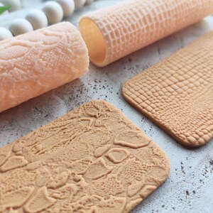 Snake Leather Texture Roller for Polymer Clay, Clay Tools, Diy Earrings ...