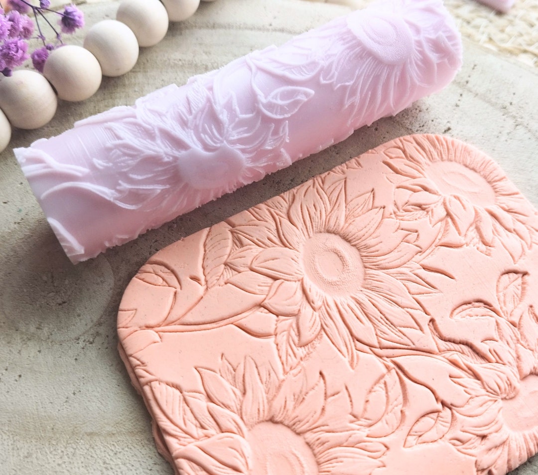 Sunflower Texture Roller for Polymer Clay – Add Elegant Floral Details ...