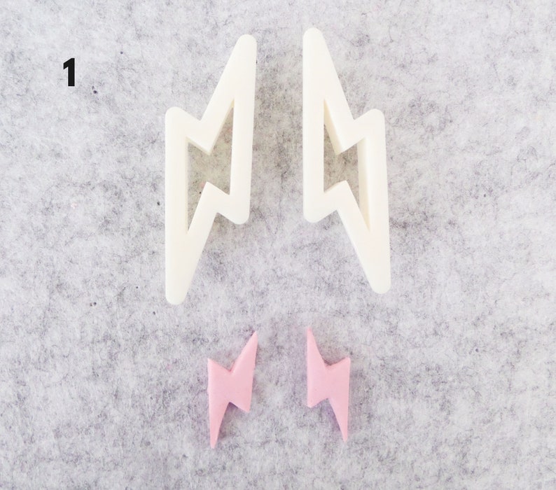 Lightning Bolt Polymer Clay Cutter, Earring Jewelry Making, Clay Tools ...