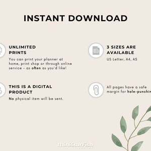 2024 Monthly Planner, Month on 2 Pages, Minimalist Printable PDF ...