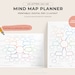 Printable Mind Map Planner, Brainstorm Ideas, Action Plan, Study Notes ...