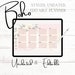 Boho Style Digital Planner, Undated Calendar, Boho Planner, Undated ...