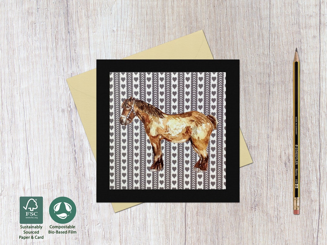 Zeeuwse Knol Card Traditional Dutch Draught Horse From - Etsy