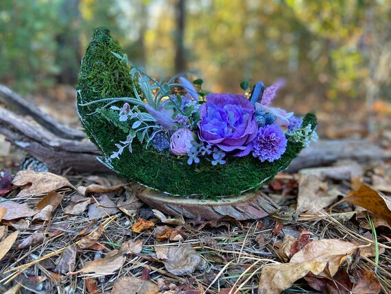 Crescent Flower Arrangement