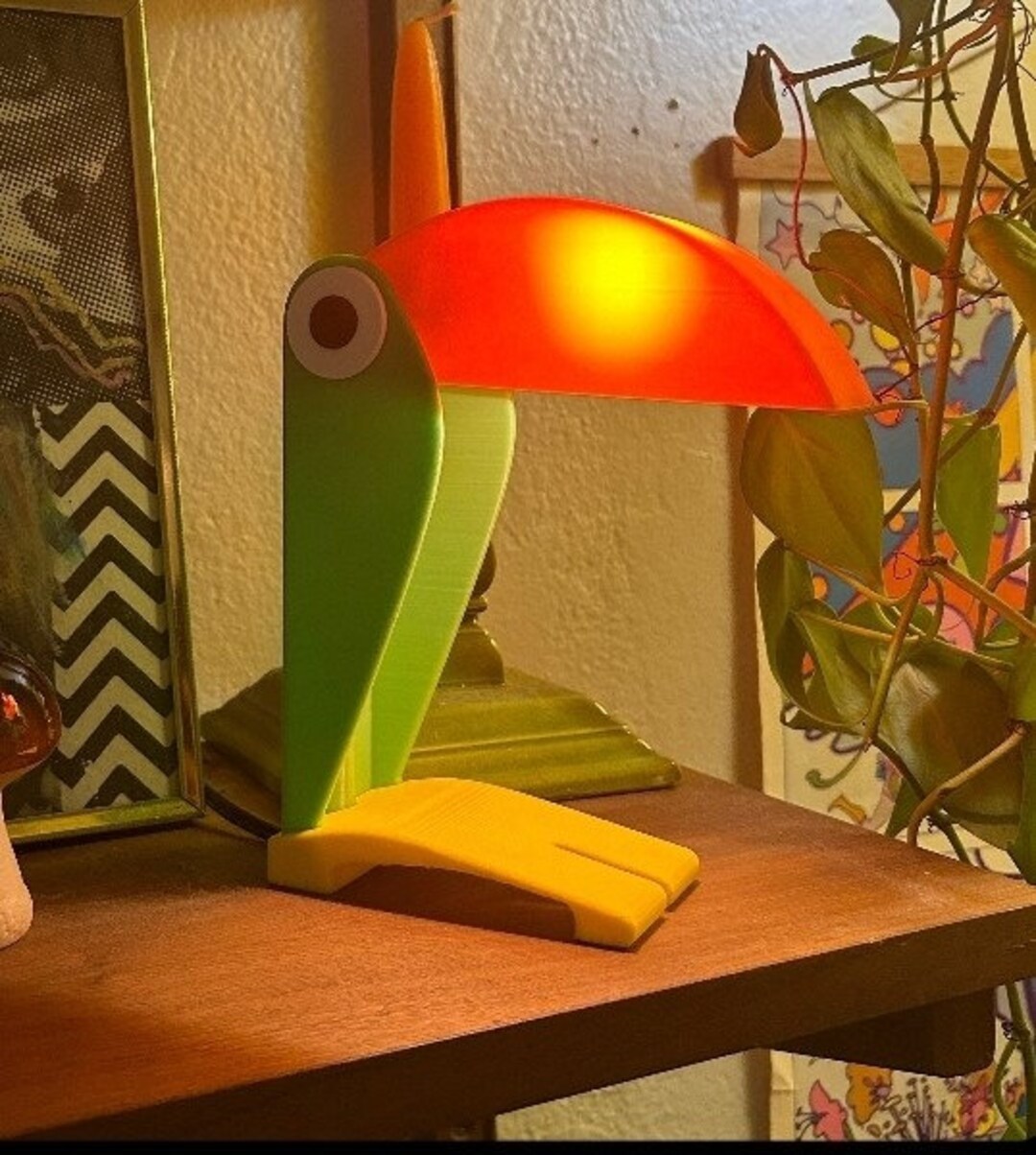 3D Printed Toucan Lamp - Etsy