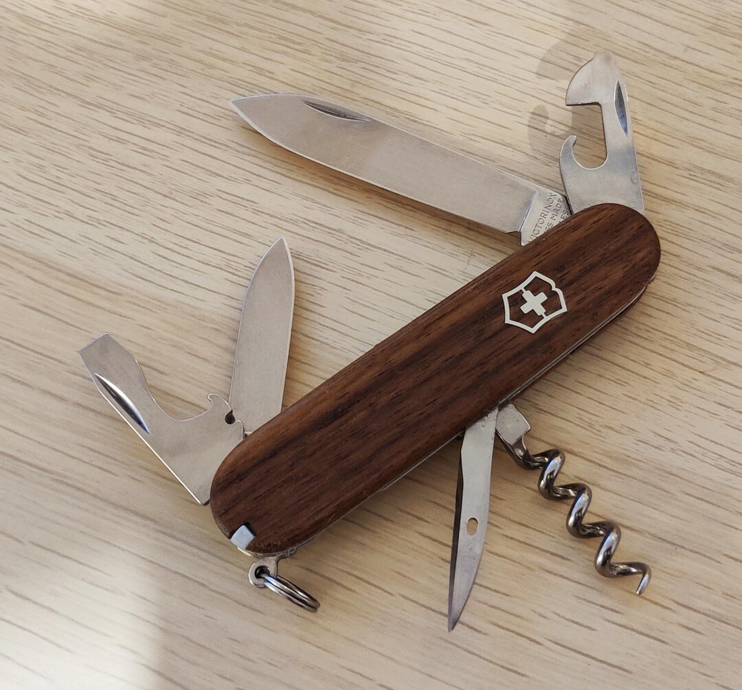 Victorinox Swiss Army Spartan Walnut Wood - Etsy