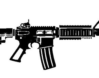 Assault Rifle Vector - Etsy