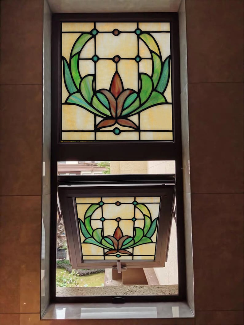 Window Film Customize Vivid Church Style Stained Glass Window&door ...