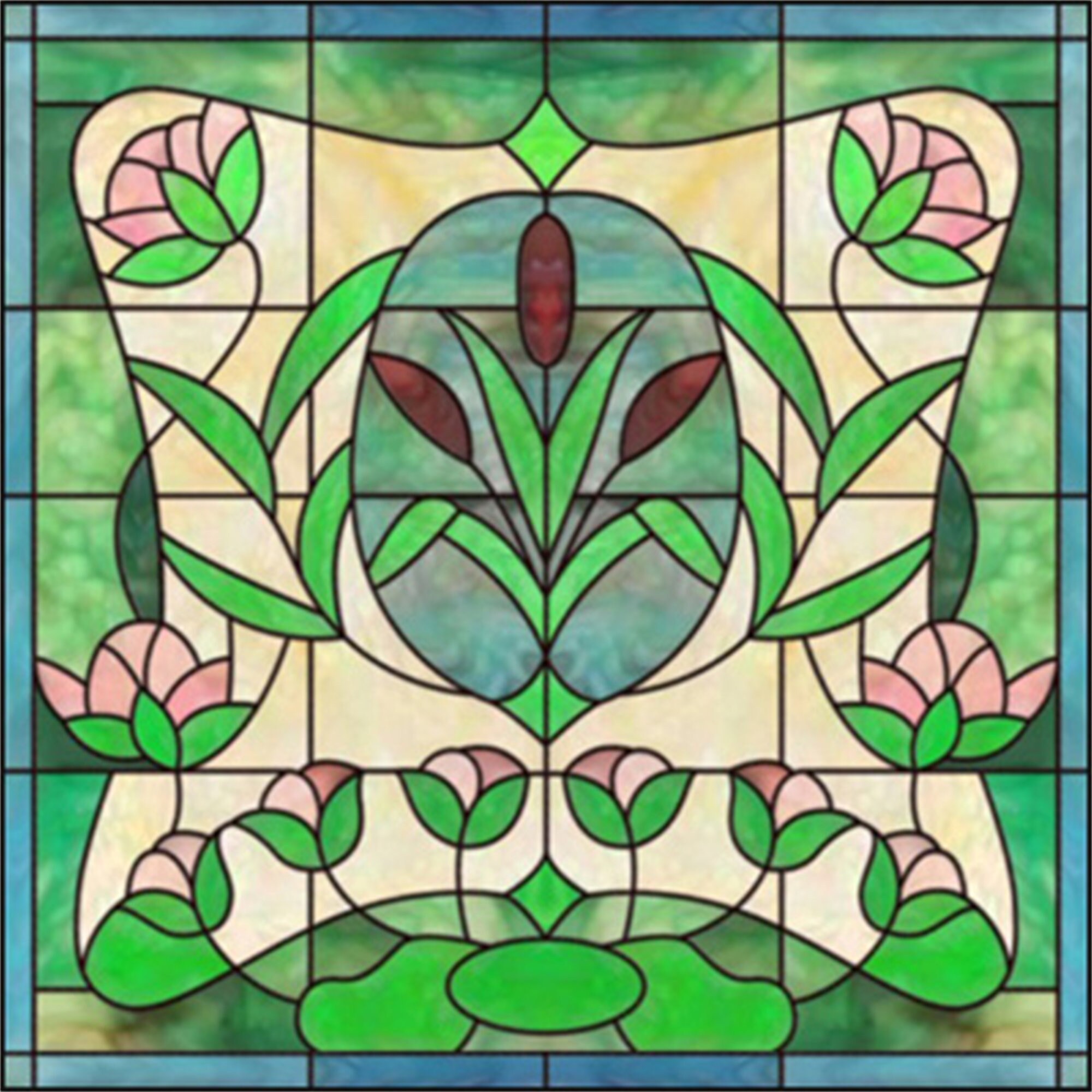 Window Film Customize Vivid Church Style Stained Glass Window&door ...