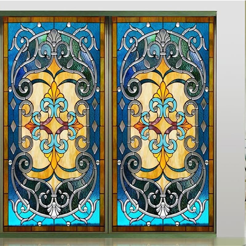 Leaded Glass Window Film - Etsy