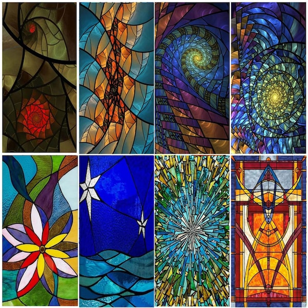 3d Window Film Stained Glass Etsy