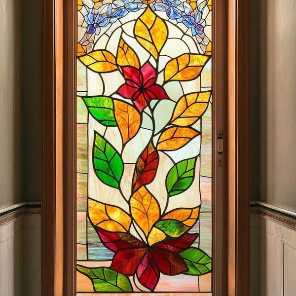 Stained Glass Window Covering - Etsy