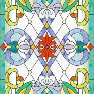 Custom-sized Church-themed Stained Glass Window Film Frosted Static ...
