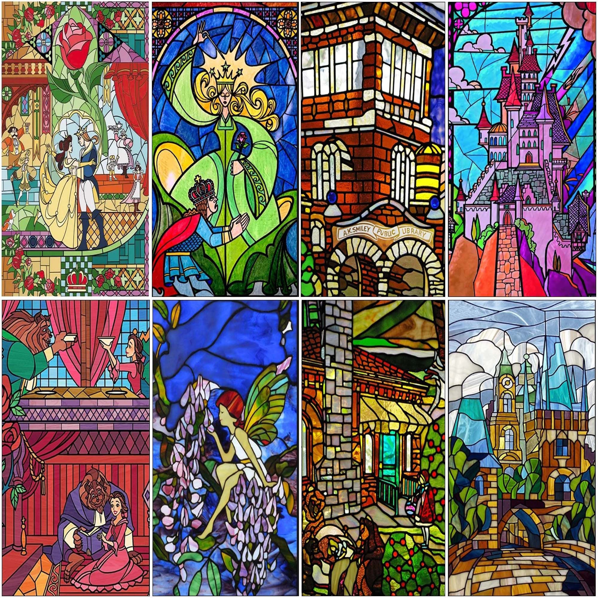 Beauty And The Beast Stained Glass Castle Be Our Guest Dinner