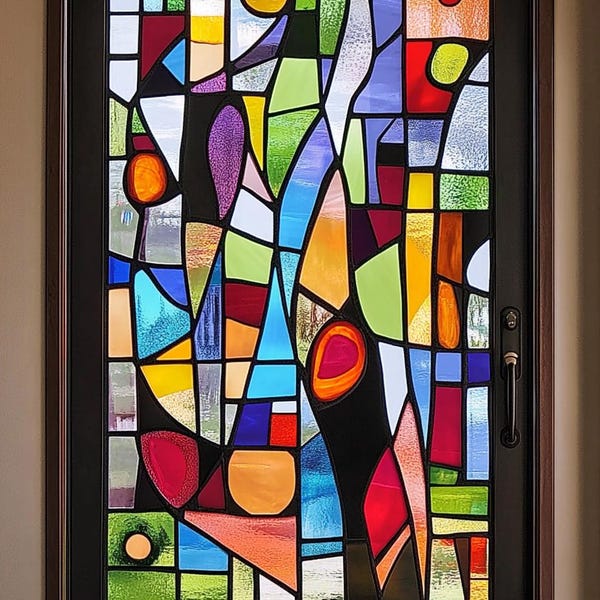 Stained Glass Window Covering - Etsy