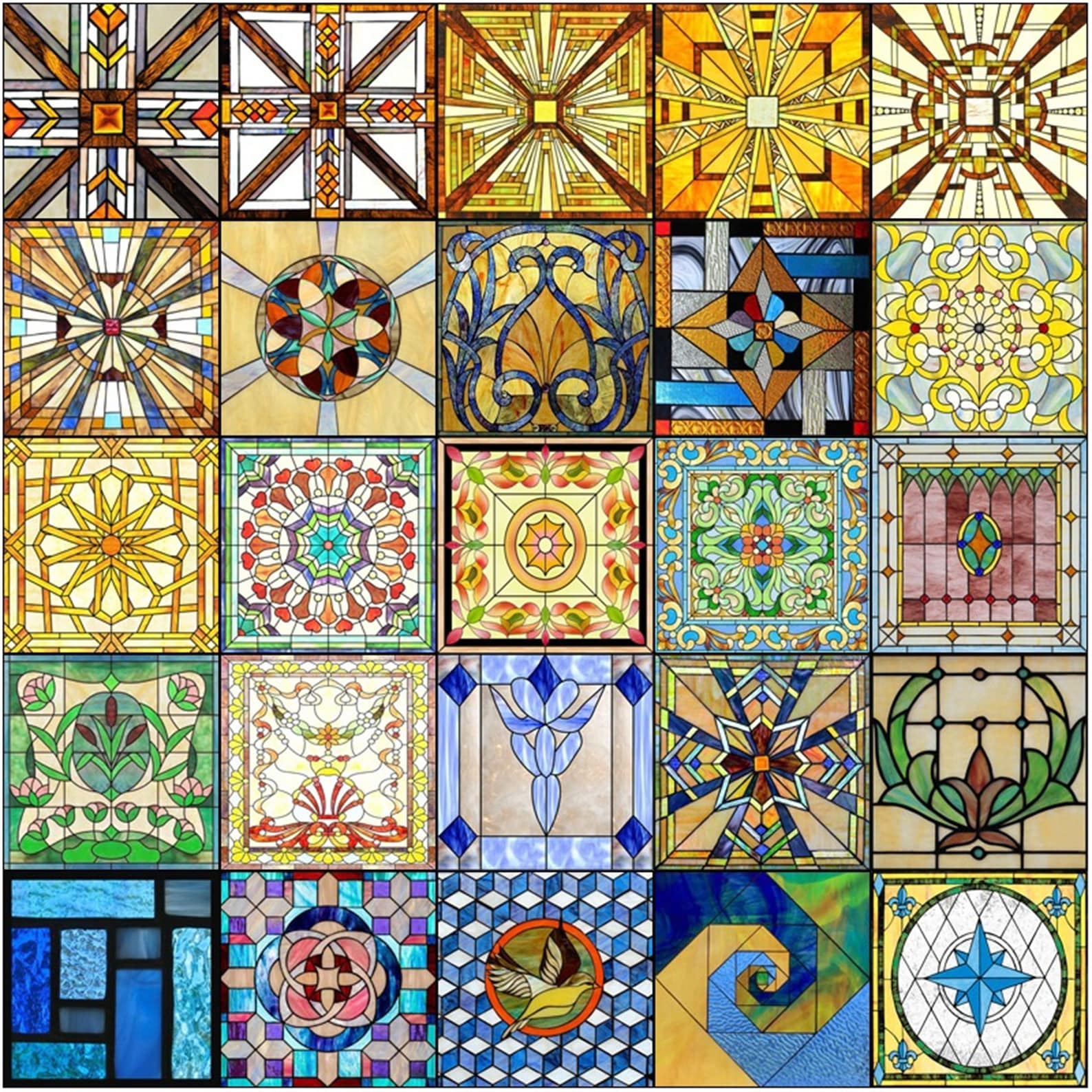 Window Film Customize Vivid Church Style Stained Glass Window&door ...