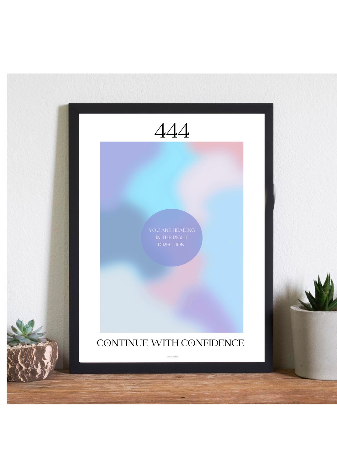 Angel Number Poster, 444. DIGITAL DOWNLOAD Continue With Confidence ...