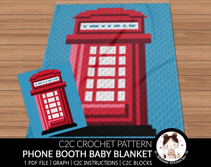 Bookshelf Print Graph + Written Pattern for C2C & Tapestry Crochet ...