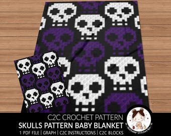 C2C Crochet Pattern | Gothic Lady | Blanket | 1 PDF File to Download ...