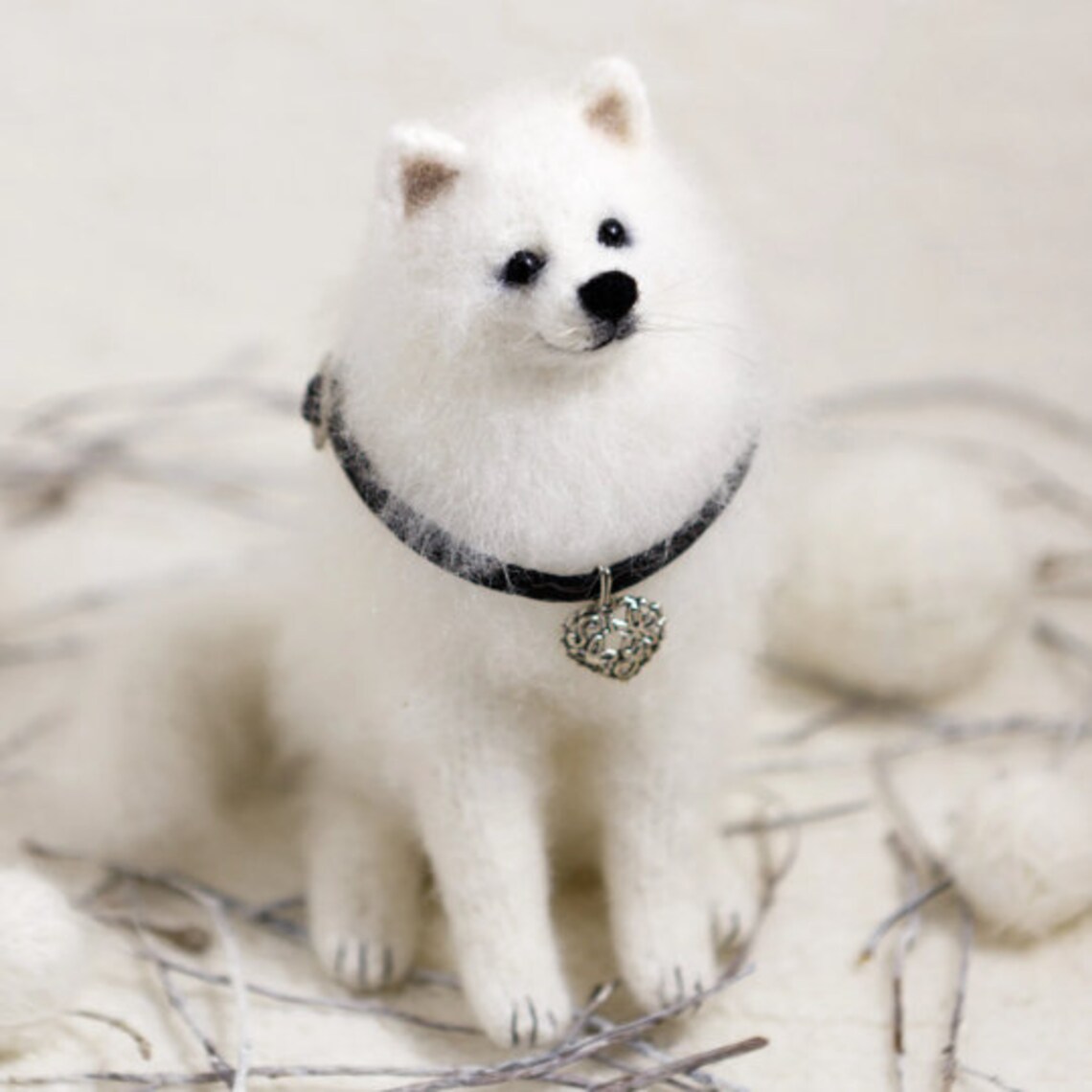 Samoyed Fluffy Knitted Samoyed Dog Lover Gift for Her Gift for - Etsy