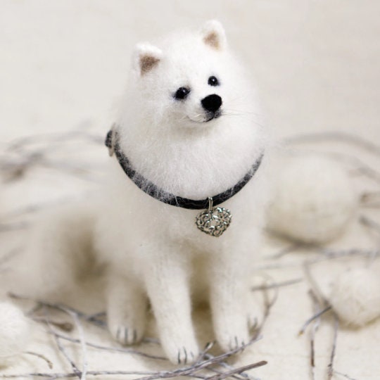 Samoyed Fluffy Knitted Samoyed Dog Lover Gift for Her Gift for - Etsy