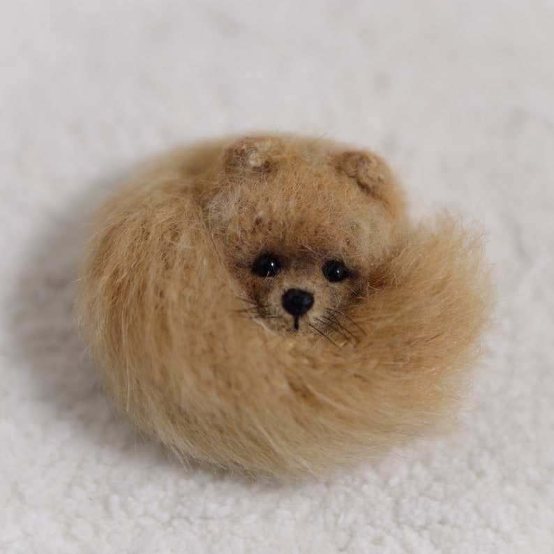 Pomeranian Dog Spitz Dog Dog Brooch Wool Pin Puppy Jewellery Dog ...