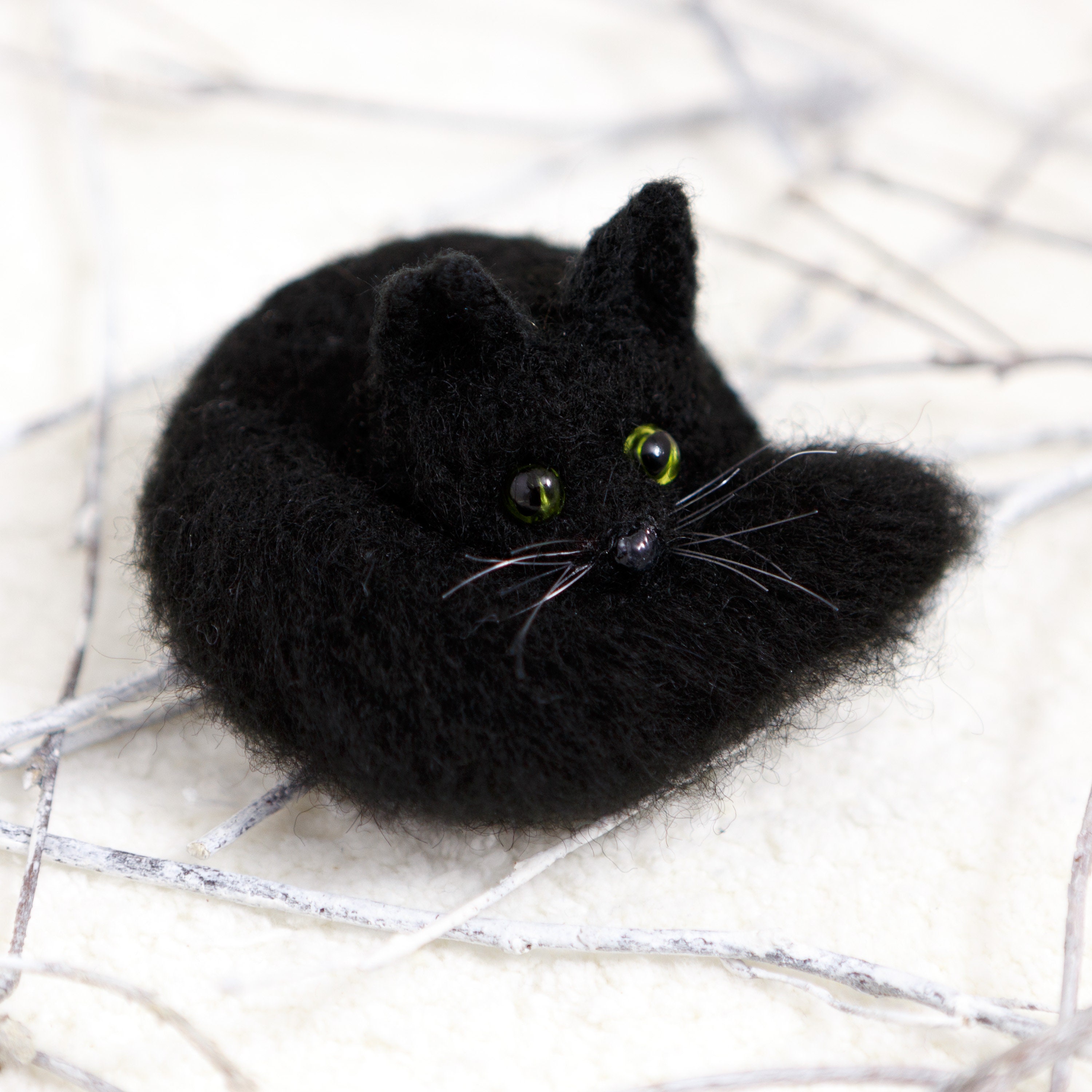 Cat Brooch Wool Pin Sleeping Kitty Jewellery Cat Siamese - Etsy
