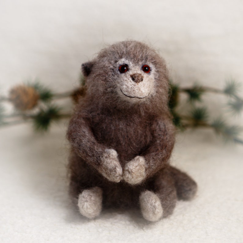 Monkey Fluffy Knitted Monkey Girlfriend Gift Cute Affe Geschenk Light ...