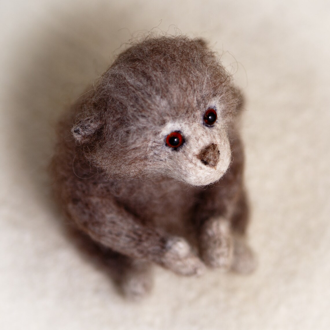 Monkey Fluffy Knitted Monkey Girlfriend Gift Cute Affe Geschenk Light ...