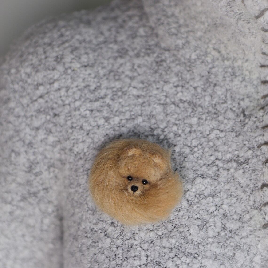 Pomeranian Dog Spitz Dog Dog Brooch Wool Pin Puppy Jewellery Dog ...