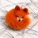 Fox Brooch Wool Pin Sleeping Fox Jewellery Fox Stuffed Animal Miniature ...