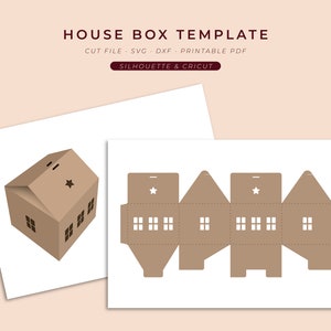 House Treat Box SVG Template, Cricut & Silhouette Cut Files - Etsy